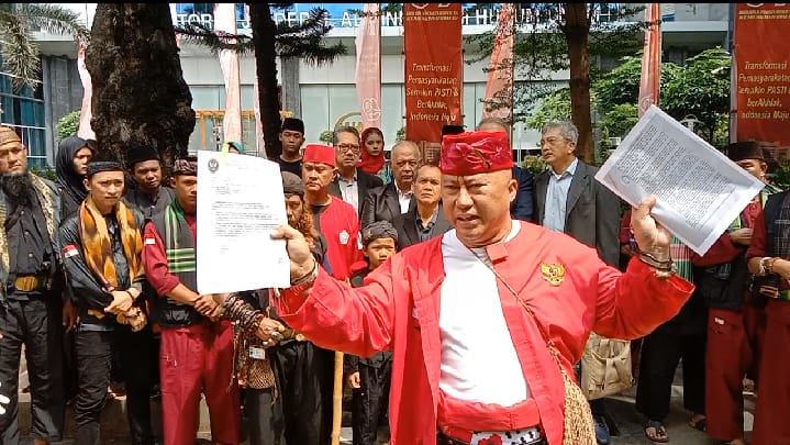 Laskar suku betawi geruduk datangi Kemenkumham